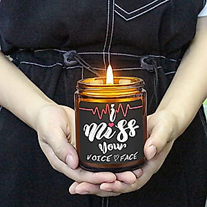 Candles Funny Gifts for Women Men, Scented Candle Romantic Message with I Miss You, Birthday Dating, Relationship Gift Ideas for Him Girlfriend Boyfriend Mom Wife