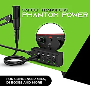 GearIT 4 Channel Multi Network 3-Pin XLR/DMX/AES-EBU To Ethercon-Compatible RJ45 Cat5/Cat6 Ethernet Extender For Live Stage, Sound, Lighting, Audio Recording Studio (1 Pair: 4 XLR Male + 4 XLR Female)