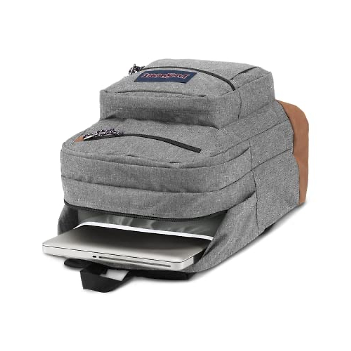 JanSport Backpack, with 15-inch Laptop Sleeve, Grey Letterman - Large Computer Bag Rucksack with 2 Compartments, Ergonomic Straps - Bag for Men, Women