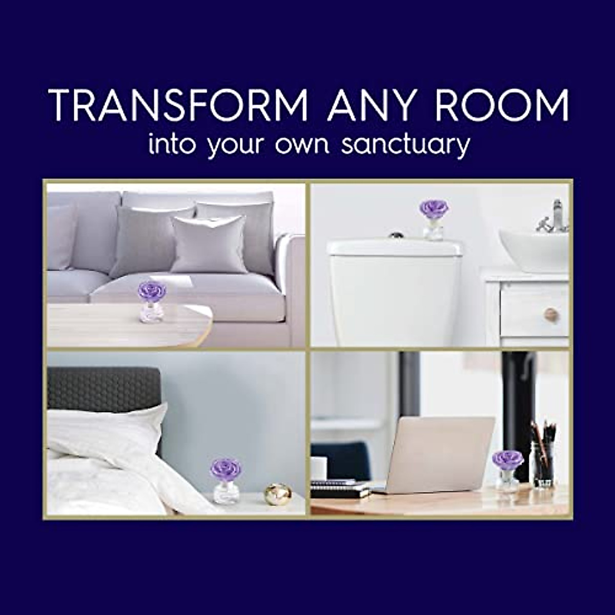 Renuzit Scent Blossoms Fragrance Diffuser Handmade Flower, Sweet Dreams, 1 Count