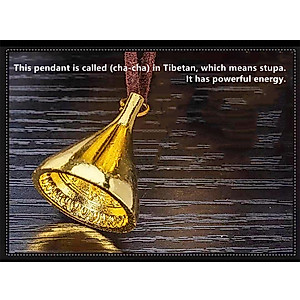 Copper Large Hand Held Prayer Wheel with Tibetan Buddhist Six-Character Truth Premium Buddha Scriptures, Wooden Handle Prayer Wheel for Praying, Blessing, Meditation, Healing, Relaxing, Yoga