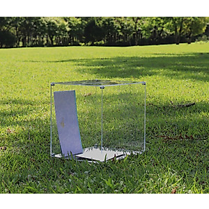 MaiiTiproll All Clear Acrylic Card Box, DIY Wedding Box with Your DIY Print, Assembly Box for Reception/Wedding Box/Party Graduation & Birthday Baby Shower Decorations(10x10x8.5)