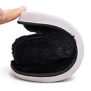 techcity Boys Girls Fuzzy Flip Flop Slippers Kids Cute Soft Comfy Open Toe Fluffy Slip On Thong Flat Sandals House Home Fur Slides Indoor Outdoor
