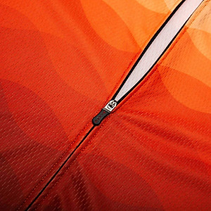 Uriah Men's Cycling Jersey Thermal Fleece Long Sleeve Reflective Copper Size XL(CN)