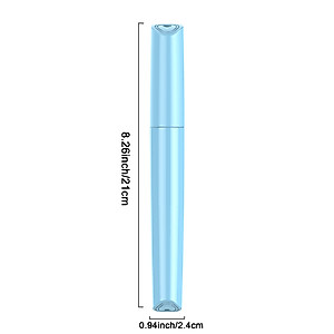 Travel Toothbrush Case Plastic Container Box Breathable Design with Air Hole More Toothbrush Tube for Home Daily Office Business Use (Light Blue)