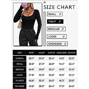 Ekouaer Long Sleeve Fitted Shirt Womens Scoop Neck Tight Tops Slim Fit Long Sleeve Undershirts Basic Shirts Thermal Tee Black,White M