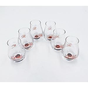 Whiskey Rum TequilaTasting Glasses | Set of 6 | Professional 3.5 oz Blind Tasting Stemless Tulip Shaped Tasting and Nosing Copitas | Small Crystal Snifters Gift Sniffers for Sipping Neat Liquor