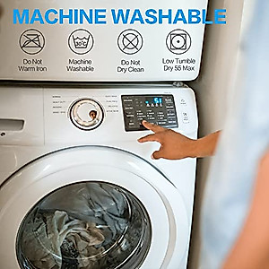 KELTARO Extra Thick Bamboo Mattress Topper Queen Size Bed,Cooling Mattress Pad Cover Plush Soft Noiseless Down Alternative Fill,with 8-21" Deep Pocket