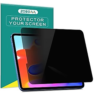 ZOEGAA NEW Privacy Screen Protector Compatible with iPad Pro 12.9 (2021 & 2020 & 2018), Anti-Spy,Anti-Scratch Compatible with iPad Pro 12.9 Privacy Screen Protector