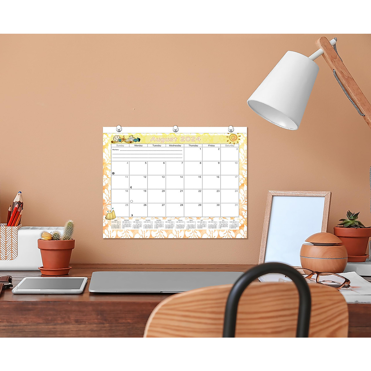 2024-2025 Academic Year 12 Months Student Calendar/Planner for 3-Ring Binder, Desk or Wall -v003