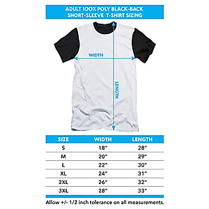 LOGOVISION Trick R Treat Trick Poster Unisex Adult Halloween Costume Sublimated T Shirt (Black Back), 3X-Large