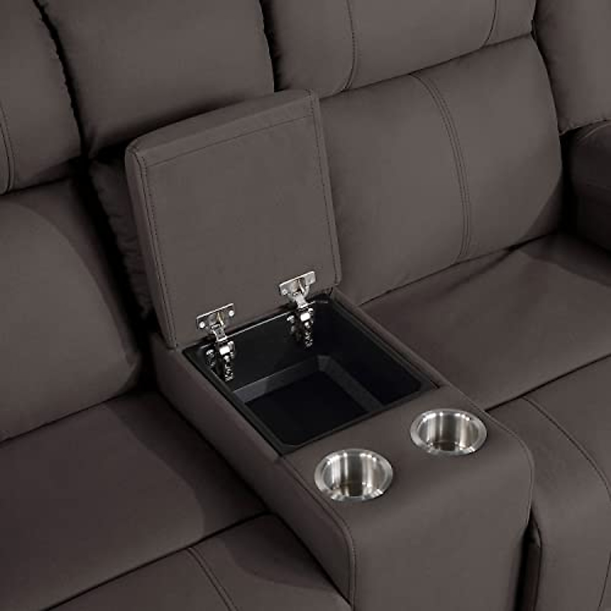 Lexicon Landwood Power Double Reclining Loveseat, Chocolate