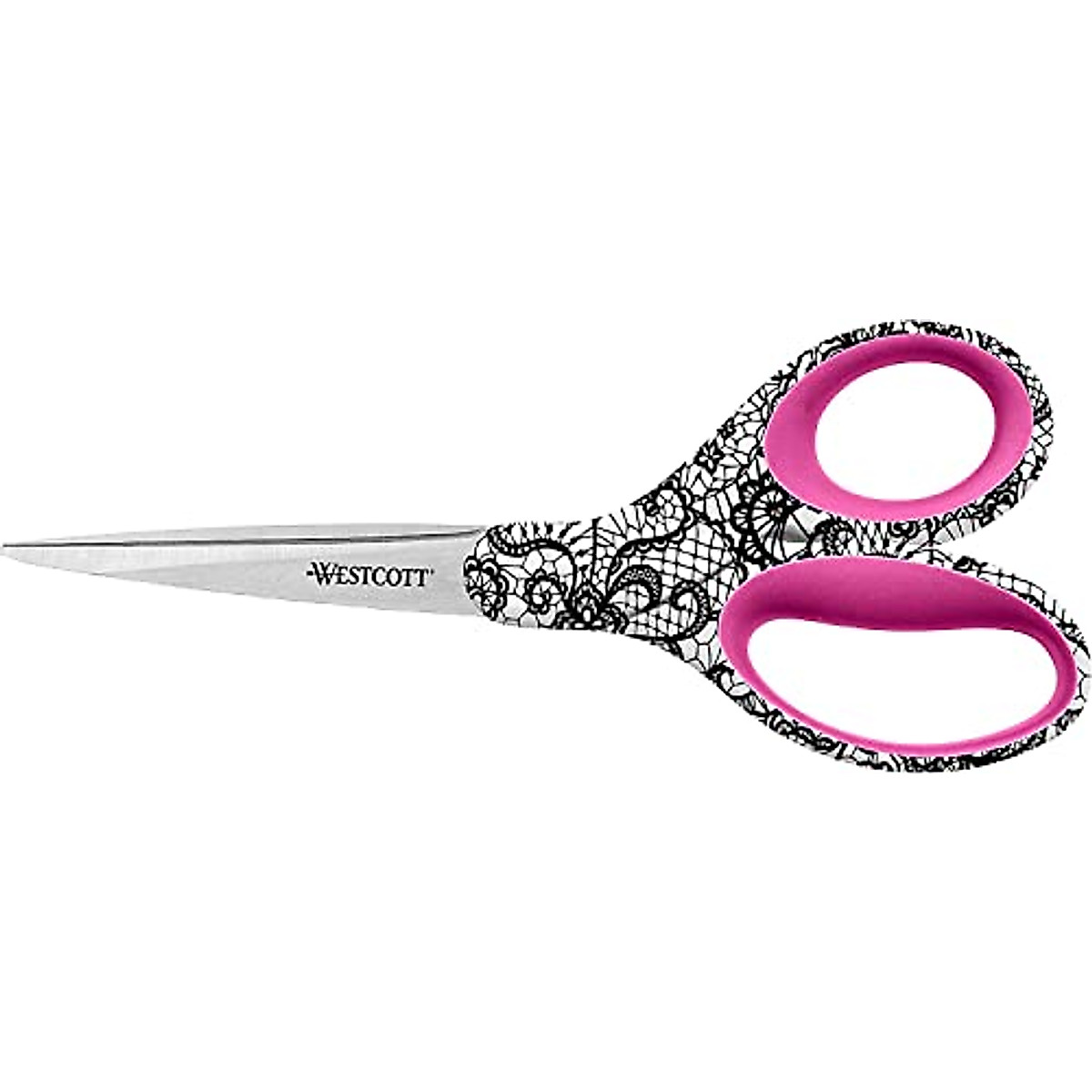 Westcott Trendsetter Straight Lace Pattern Scissor, 8" (16660),Multi