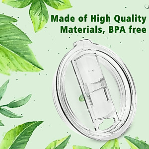 Amgkonp 4PACK Tumbler Replacement Lids 30oz,Spill proof Tumbler Lids for YETI Rambler,Old Style RTIC,SUNWILL and CIVAGO Coffee Tumble,BPA free