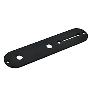 Dopro Tele Guitar Control Plate with 25/64" Diameter Pot Holes for Telecaster Guitar with CTS Pots Black