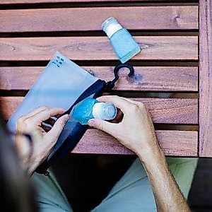 Gravel Travel Bottles TSA Approved 2-Pack 3 Oz Travel Bottles - Leakproof, Squeezable, BPA-Free Travel Bottles for Toiletries includes Label System for Travel Containers (Clear Speckle & Gray Speckle)