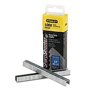 Stanley Tra706t Sharpshooter Heavy-Duty Tacker Staples, 3/8-Inch Leg Length, 1000/Box