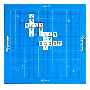 Regal Games - Scrambled 5â€™s - Fun Family-Friendly Math Game - Includes Silicone Game Mat - Ideal for 2-4 Players Ages 8+