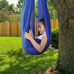 Sensory Swing for Kids Indoor, Therapy Swing for Autism, ADHD, Healing & Relaxing Cuddle Hammock Swing, Therapy Swing Cuddle Swing Indoor & Outdoor, Hammock Swing for Kids with Special Needs (Black)