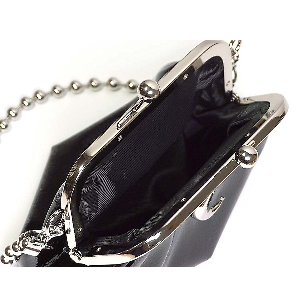 Nite closet Cute Gothic Purse Crossbody Moon Lolita PU Shoulder Bag (Black)