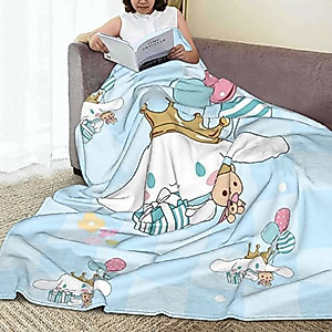 Anime Blankets Throws Soft Cozy Flannel Lightweight and Comfortable Bedroom Living Room Sofa Bed Blankets for Adults Kids 6-50"x40"