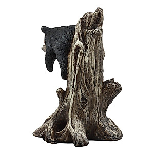 Ebros Lazy Days of Summer Black Bear Sleeping On Tree Branch Statue Wildlife Forest Rustic Cabin Decor Bear Figurine