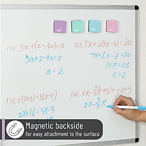 Mr. Pen- Mini Dry Erase Eraser, 24 Pack, Pastel Colors, Magnetic Dry Eraser, Whiteboard Eraser, Dry Erasers for Whiteboard, Magnetic Dry Erase Eraser, Dry Erase Board Erasers, Whiteboard Erasers