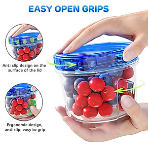 HOMETALL 6 Pcs Food Storage Containers with Lids Airtight(6 Containers & 6 Lids), Plastic Leak Proof Meal Prep Container with Free Labels & Marker, BPA-Free, Freezer Microwave Safe