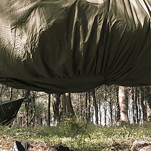 Onewind Premium Hammock Wind Sock, Hammock end Wind Block, Lightweight and Wind-Resistant Underquilt Protector for Winter and Cold Weather Protection, Backpacking, OD Green