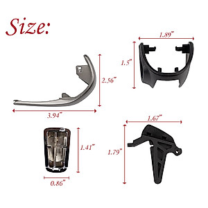 RLB-HILON Automatic Transmission Shifter Knob Kit Compatible with Chevrolet Sonic Chevy Trax 2012 to 2016 Year Replace# 42539736 95393161 42423234