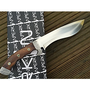 Perkin - Hunting Knife with Leather Sheath - D2 Steel Blade