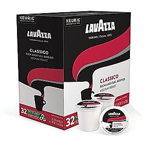 Lavazza Classico Single-Serve Coffee K-Cups for Keurig Brewer, Classico, 32 Count