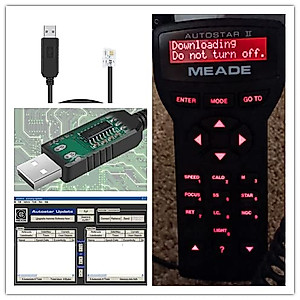 Washinglee 505 Control Cable for Meade HC Autostar/Audiostar/497, Built in FTDI Chip, USB Firmware Upgrade Cable, for ETX127 ETX125 ETX-90 LXD75 LX80 LX90 and ETX 80. (16 FT / 5M)