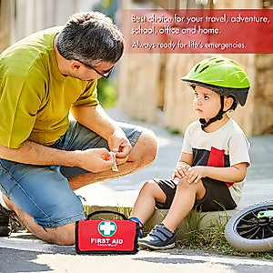 SuccorWare Small First Aid Kit - 100 Piece - Mini First Aid Kit for Home, Camping, Hiking, Backpacking, Travel, Vehicle, Outdoors - Emergency & Medical Supplies