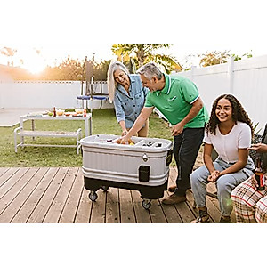 Igloo 125 qt Gray Party Bar Wheeled Cooler
