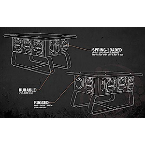 Southwire 019703R02 6506UGSX 50A Temp PWR X-TREME Box 6-Straight Blade SLED Base, 1 Pack, Yellow