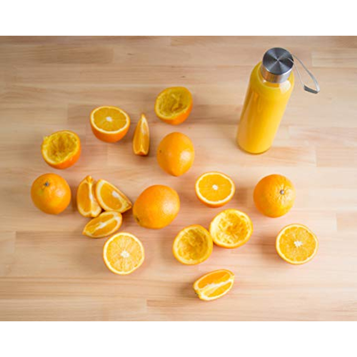 Epica 18-Oz. Glass Beverage Bottles, Set of 6 (Beverage Glasses + Carrying Loop Caps)