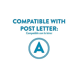 Architectural Mailboxes Parsons Plastic Post Mount Mailbox, Compatibility Code A, PL10W0AM, White, Medium Capacity, 1 Count (Pack of 1)