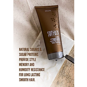 Surface Curls Smoothing Cream - Natural Cruelty-Free Moisture, Shine and Softness, 7 oz.