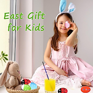 6 Pack Wooden Percussion Musical Easter Eggs Shakers - Colorful Hand-Painted Instruments for Kids, Ideal for Christmas Stocking Stuffers, Birthday Gifts, Easter Day Party Favors, and Spring Crafts