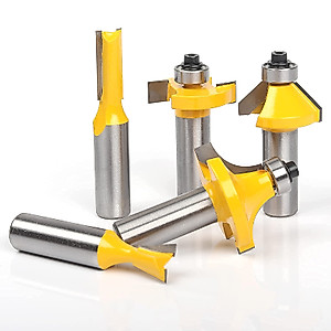 MNA Router Bits 35 Pcs Set, 35 Pieces 1/2 Inch Shank Router Bit Kit. American Router Bit Set Complete Set.