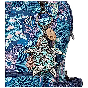 Sakroots womens Eco-twill Loyola Convertible Backpack, Royal Blue Seascape, One Size US