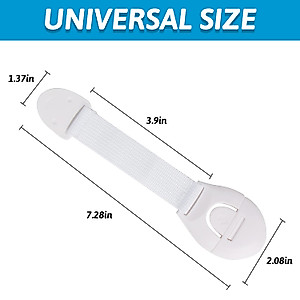 CCINEE 15pcs Child Safety Cabinet Locks, Baby Proofing Cabinet Locks for Cabinets Refrigerator Door Toilet lid and Drawers Door Latches 3M Adhesive No Tools or Drilling