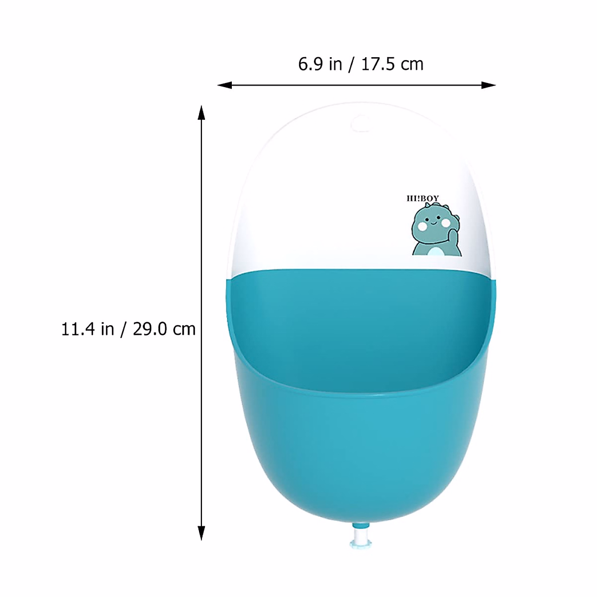 Toddmomy 1 Set Potties Dinosaur Hanging Blue Bathroom Cartoon with for Toddler Urinal Kids Boy Training Children Trainer Funny Tool Plug Baby Boys Hook Standing Toilet Potty Pee