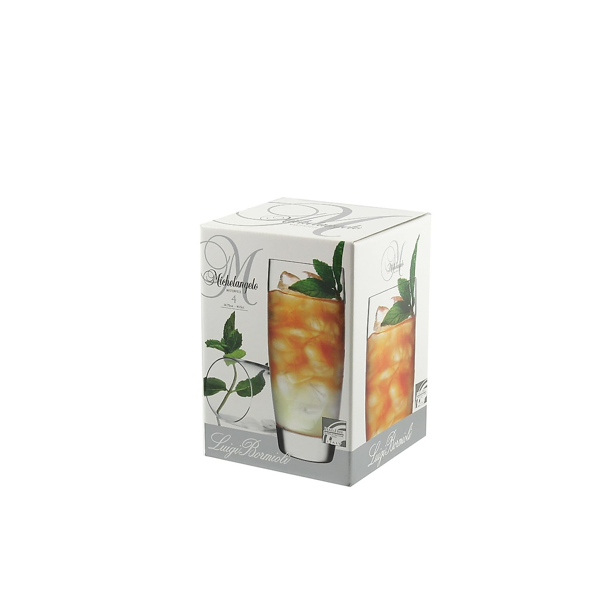 Luigi Bormioli Set of 4 Michelangelo Masterpiece 14.5-Oz. Beverage Glasses