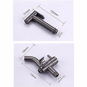 Handheld Bidet Sprayer for Toilet,Bidet Sprayer,Hung Toilet Shower,Independent Hanging Seat Combination for Bidet,Brushed Gold