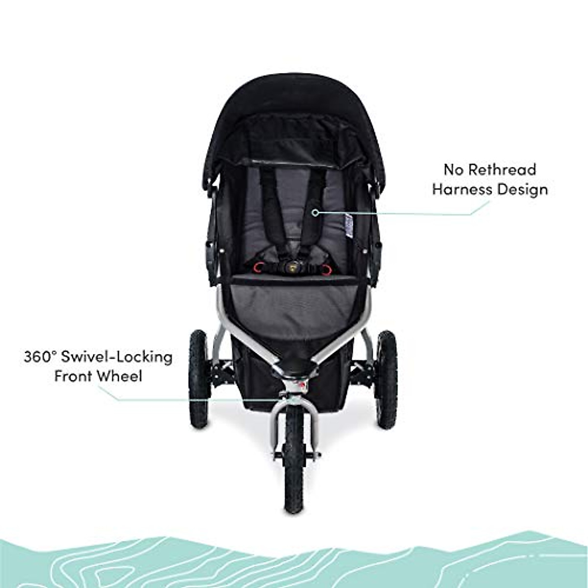 BOB Gear Rambler Jogging Stroller, Black
