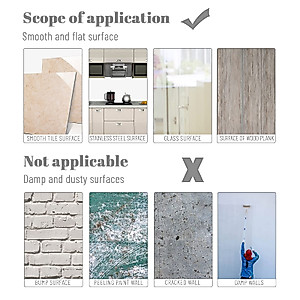 Oil Proof Kitchen Backsplash Wallpaper 15.7x196.8in/0.4x5m, Aluminum Foil Contact Paper, Peel and Stick Backsplash for Countertop, Kitchen Wall Sticker for Shelf (Silver)