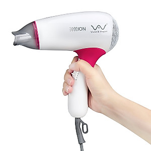 VAV 1200W Travel Hair Dryer Professional Ceramic Mini Blow Dryer for Kids with Cool Shot Button,Folding Handle