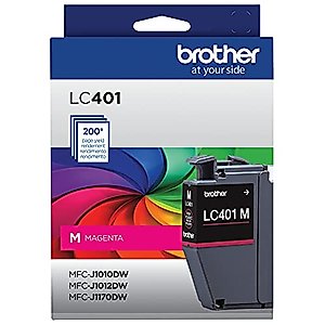 Brother Genuine LC401M Standard-Yield Magenta Ink Cartridge